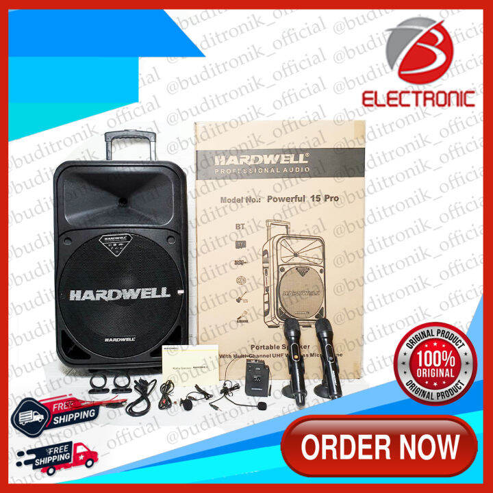 Speaker Portable Hardwell Powerfull 15 Pro Original 15 Inch Bluetooth