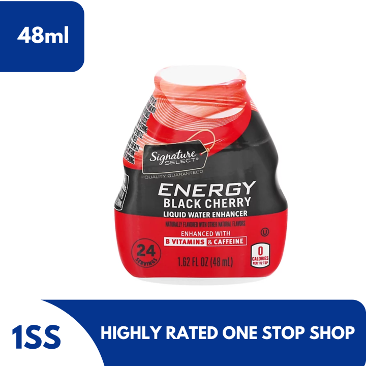 Signature Select Energy Black Cherry Liquid Water Enhancer, 48ml | Lazada PH