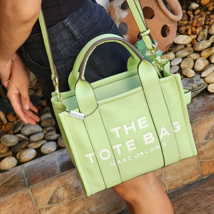 Original The Leather Small Tote Bag - Light Green | Lazada PH