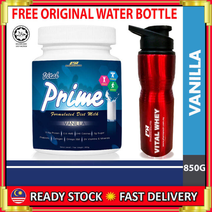 Vital Prime Vanilla 850g (Adult Complete Nutrition) Halal with High Protein, 0.6g HMB, 0g Sugar ...