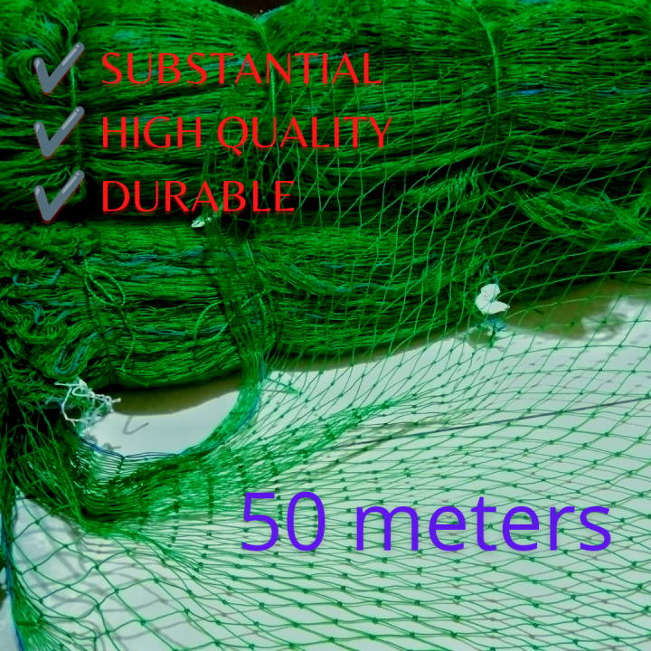 12ft, 9ft, 7ft, 6ft --- Fishing net (50 meters) 50 mesh depth | Lazada PH