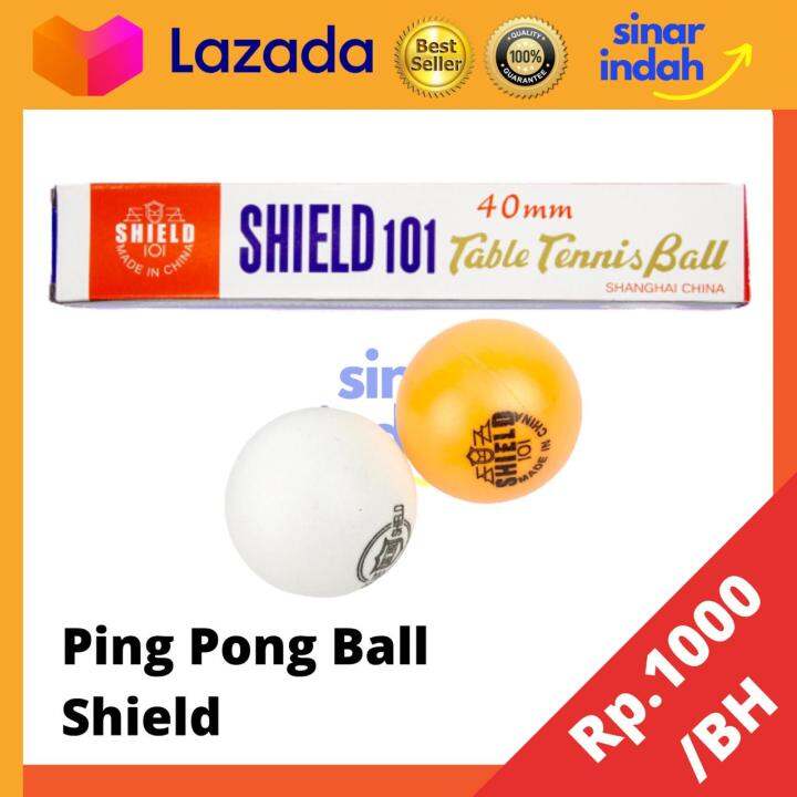 Bola PingPong Ping Pong Tenis Meja Ball Shield Butterfly 1 Kotak isi 6 | Lazada Indonesia