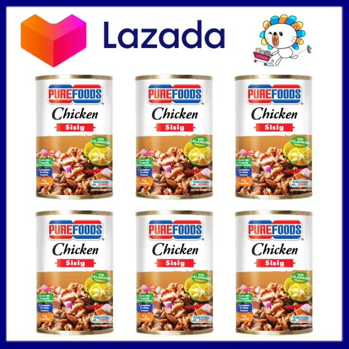 Sizzling delights sisig 150g x 6 cans | Lazada PH