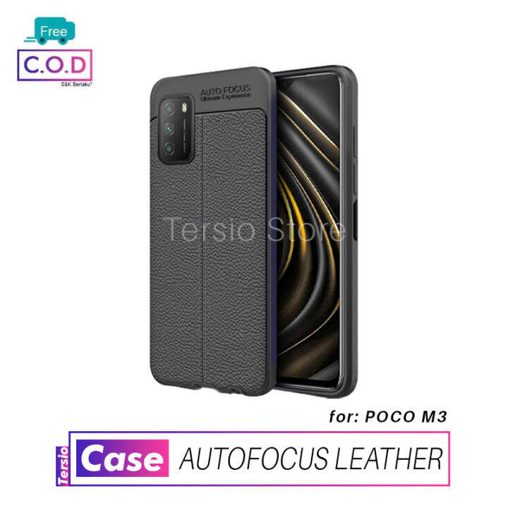 POCO M3 Casing HP Autofocus Leather Premium Soft Case Handphone ...