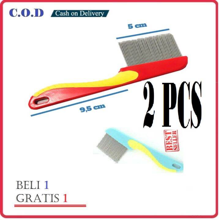 (BELI 1 - GRATIS 1 PCS) Sisir Kutu Besi Gagang Panjang - Sisir Kutu ... (BELI 1 - GRATIS 1 PCS) Sisir Kutu Besi Gagang Panjang - Sisir Kutu ...