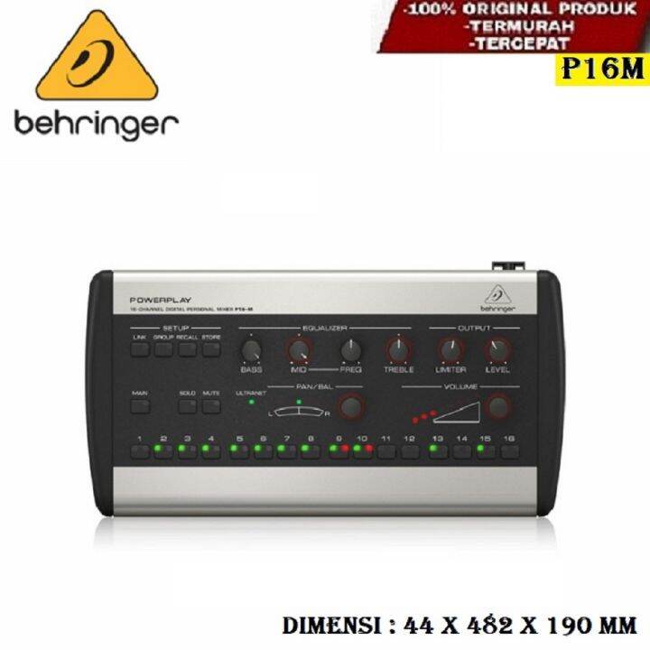 P16-M Behringer 16-Channel Digital Personal Monitor Mixer P16M | Lazada ...