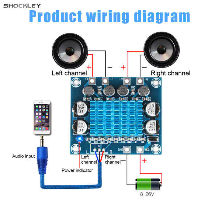 Shockley XH-A232 HD digital audio power amplifier board mp3 amplifier ...