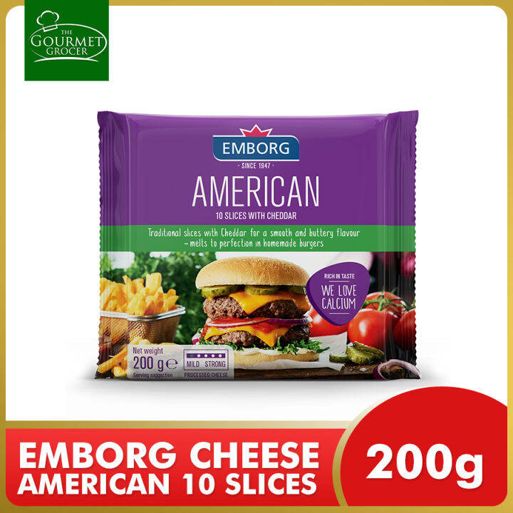 Emborg Cheese American 10 slices 200g | Lazada PH