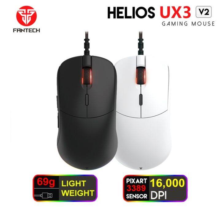 FANTECH UX3 V2 Profession Gaming Mouse PIXART 3389 16000DPI 1000Hz ...