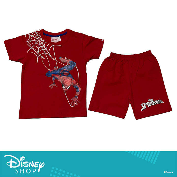 Marvel Spider-Man Spiderman Crawling Red TShirt and Shorts Set | Lazada PH
