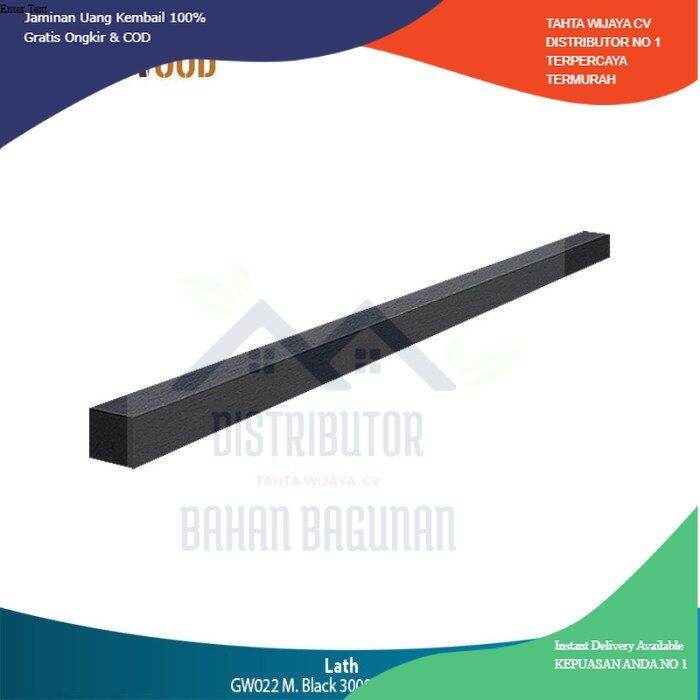 Durawood Laths GW022 M. Black 3000X25X25 MM | Lazada Indonesia