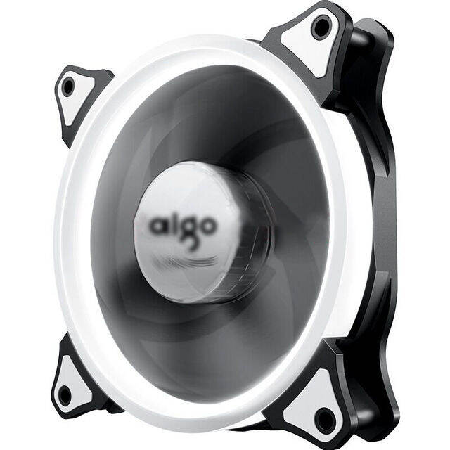 Aigo LED Case Fan 140mm Fans Silent Sleeve Bearing 12V 3pin+4pin ...