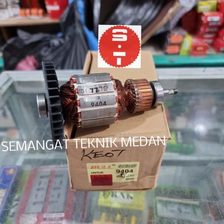 9404 ARMATURE ANGKER MESIN BELT SANDER AMPLAS PASIR MAKITA BULL 9404 ...