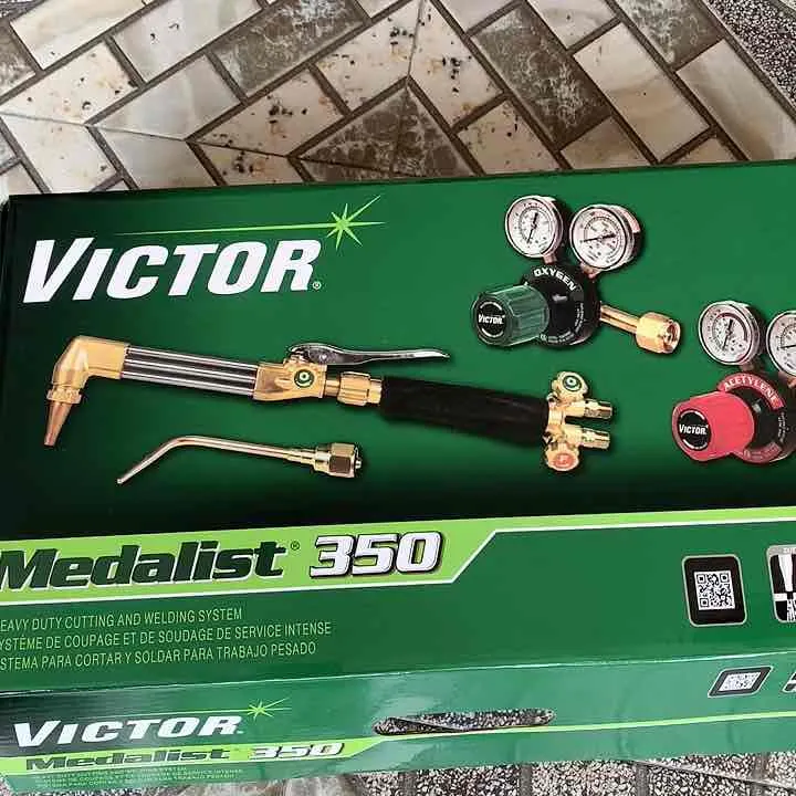 Victor torch welding and cutting outfit medalist 350 made in USA heavy ...