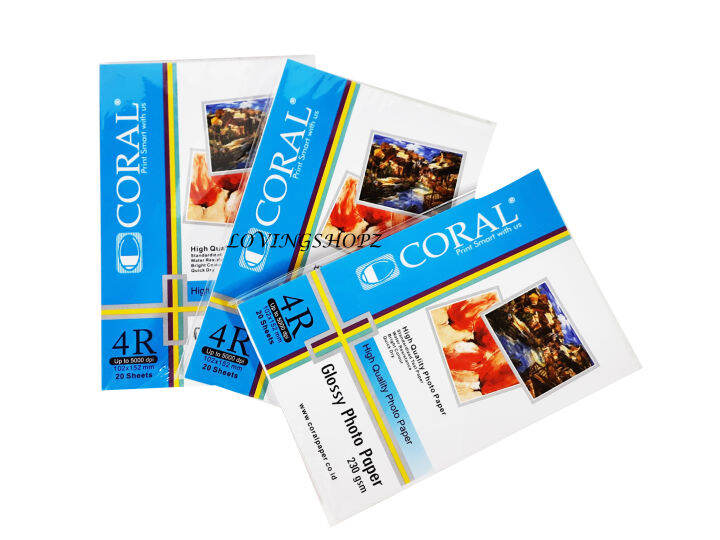 Kertas Foto 4R 230 gram, Kertas Foto PostCard, Kertas Foto 4R Coral ...