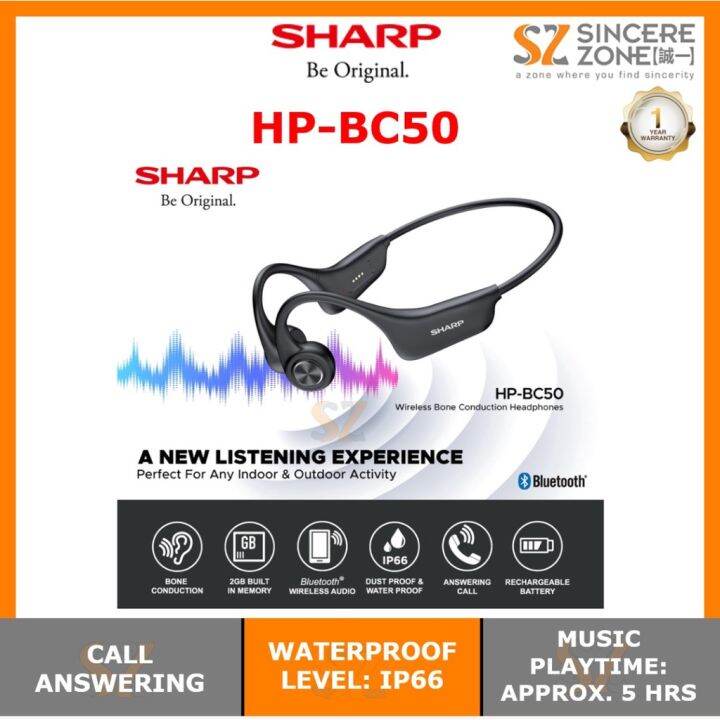 Sharp HP-BC50 Bone Conduction Headphone | Lazada