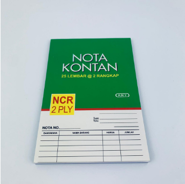 Nota kontan / 25*2 lembar / Nota 2 rangkap / 15*10 | Lazada Indonesia