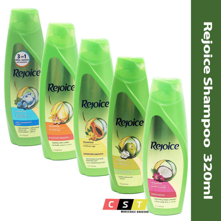 Rejoice Shampoo 320ml (Anti-Hairfall/Frizz Repair/Moisture Smooth/Rich ...