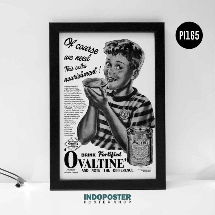 Poster Ovaltine Vintage Retro Jadul Iklan Advertisement A4 30X20cm | Lazada Indonesia