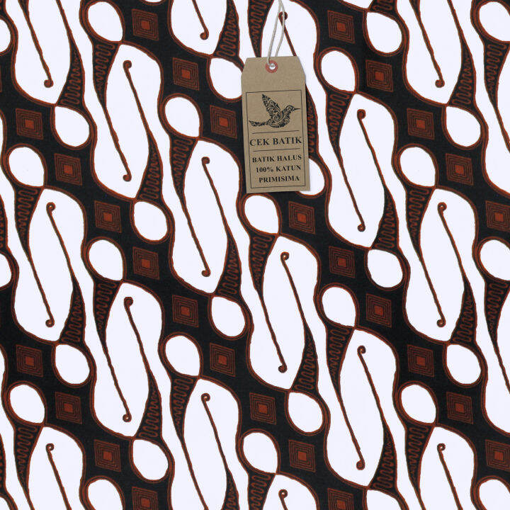 kain batik - Motif Batik Sogan Putih Classic Parang Barong (Ukuran 2 ...