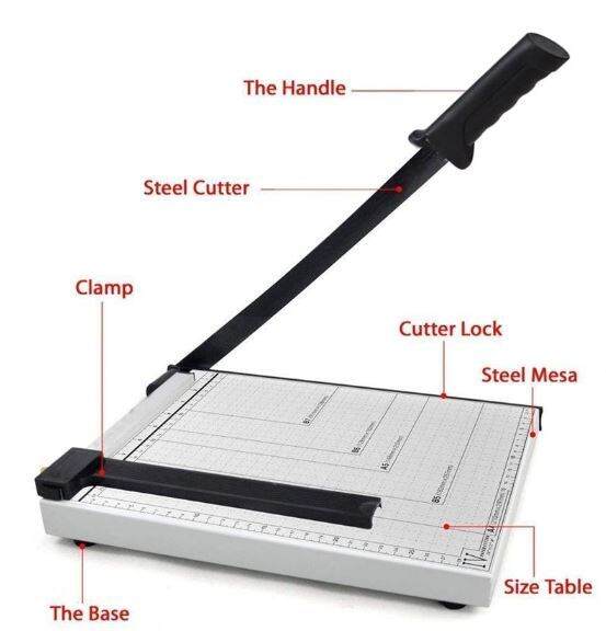 A5 PAPER CUTTER- Multi-functional Manual Steel Metal Base Paper Cutter ...