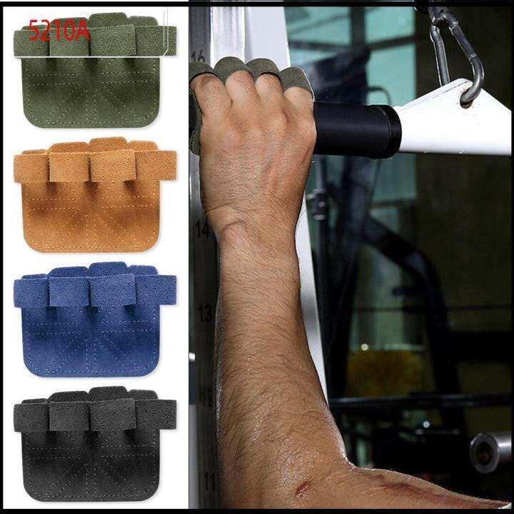 5210A 1PCS/ 1 Pair ที่ป้องกันป้องกัน การฝึกอบรมการ ครึ่งนิ้ว ฟิตเนส ถุงมือยกน้ำหนัก อุปกรณ์เสริม ...