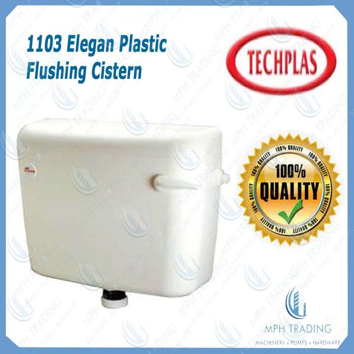 Techplas 1103 Elegan Plastic Flushing Cistern With Low Level 9 Litres ...