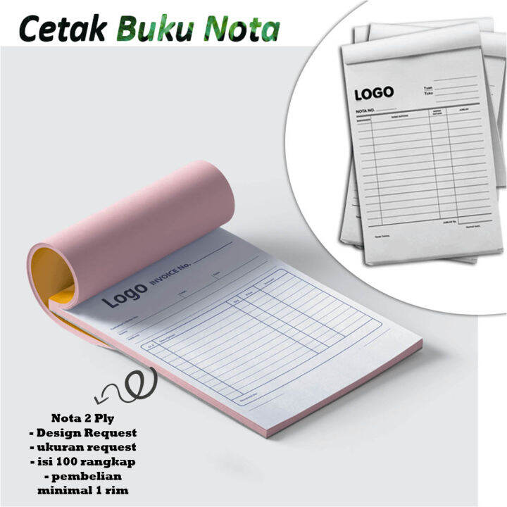 NOTA KONTAN / NOTA POLOS NCR 2 PLY & 3 PLY HARGA /1 RIM UKURAN REQUEST ...