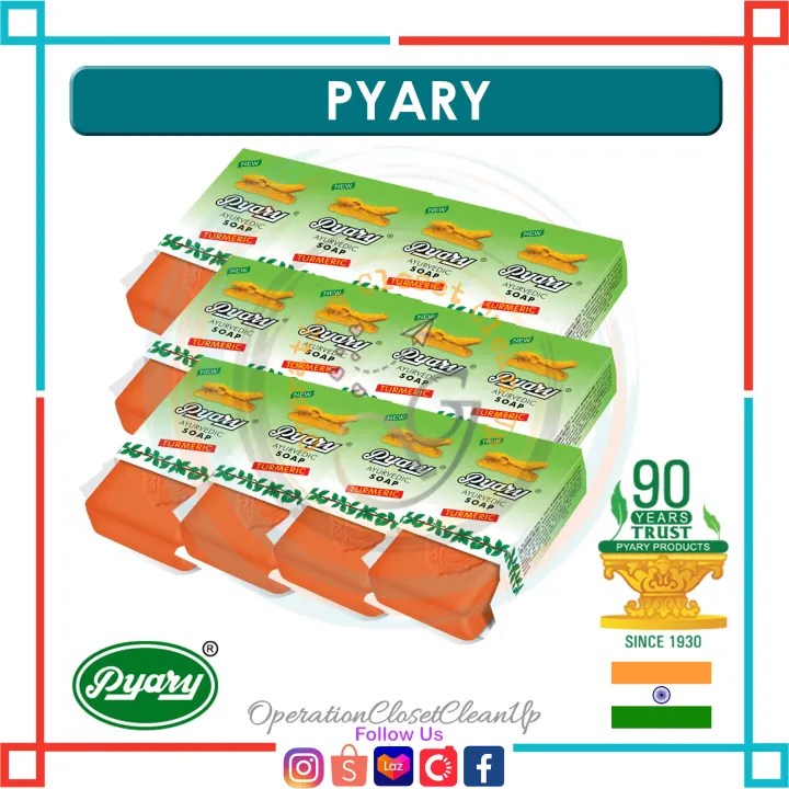 🇦🇪 Pyary Ayurvedic Turmeric Soap, 75 g | Lazada PH