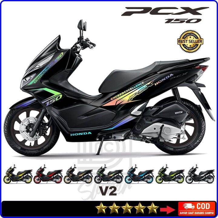Sticker Cutting Honda PCX 150 Variasi 2 Desain Hologram Stabilo Stiker ...