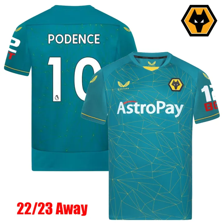 2022-23 Wolves Away Shirt-ผู้ใหญ่ RAUL SEMEDO NETO NEVES TRINCAO ...