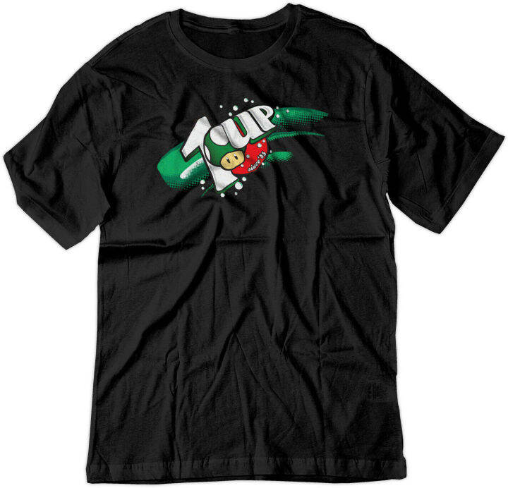 T shirt for men/BSW Men's 1UP Mario Bros Extra Life Mushroom 7UP Shirt | Lazada PH