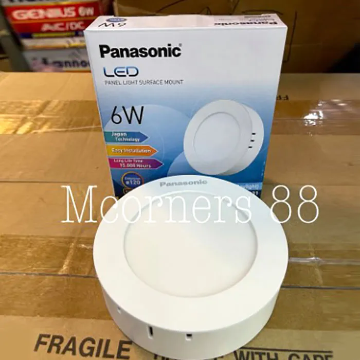 Panasonic Downlight LED Neo Slim Outbow / Tempel 6 Watt Bulat | Lazada Indonesia