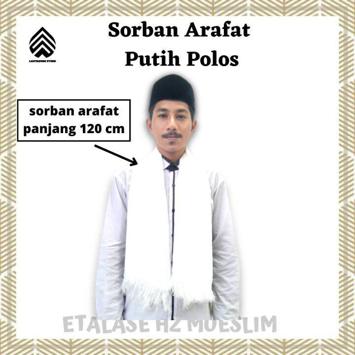 Sorban Putih Polos Arafat Oleh oleh Haji Termurah | Lazada Indonesia