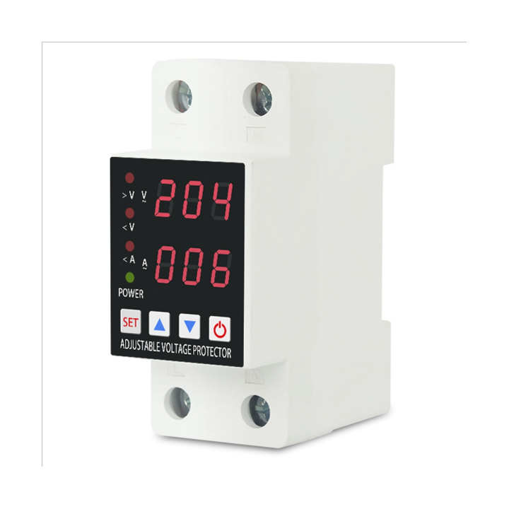Din Rail Adjustable over Voltage and Under Voltage Protector Dual ...
