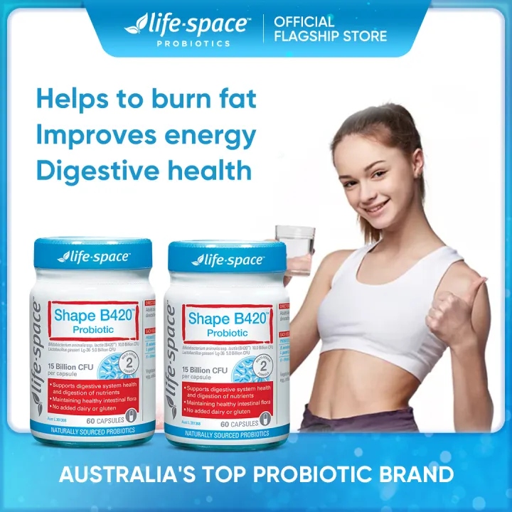 Bundle of 2[Weight Management]Life Space Shape B420 Probiotic 60 ...