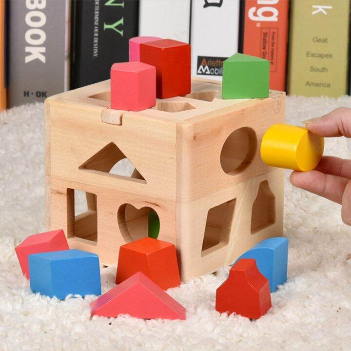 Shape Sorter Toy Stacking And Sorting Wooden Educational Toys Sorting ...