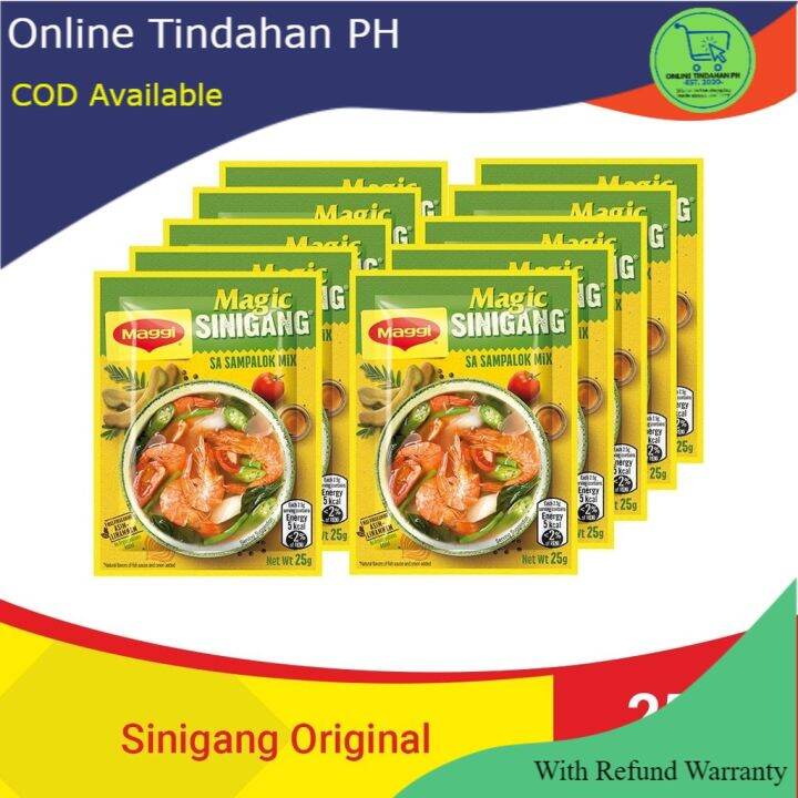 MAGGI Magic Sinigang Original Sampaloc Mix 25g - Pack of 10 | Lazada PH