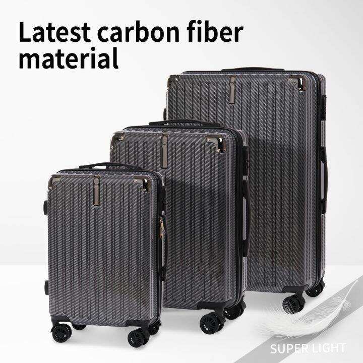 20'' 24'' 28''Korean Carbon Fiber Luggage Travel Bag Lightweight ...