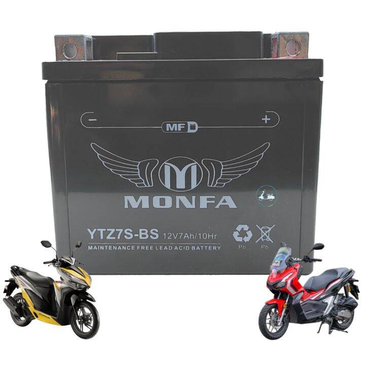 MONFA DRY BATTERY YTZ7S YT6B YTZ6V BATTERI MOTOR BATERI MOTOR RS150R ...