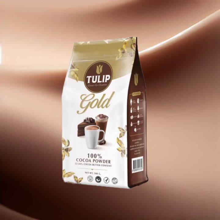 TULIP GOLD COCOA POWDER - ผงโกโก้บริสุทธิ์ 100% พรีเมี่ยม 500g | Lazada ...