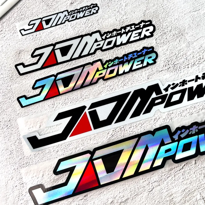 JDM POWER สติกเกอร์รถหน้าต่างกันชน Decal รถ-จัดแต่งทรงผมไวนิลสติกเกอร์ ...