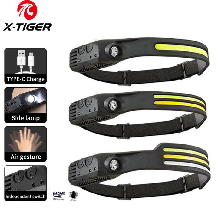 X-TIGER new headlight LED mini multi-function waving sensor head ...