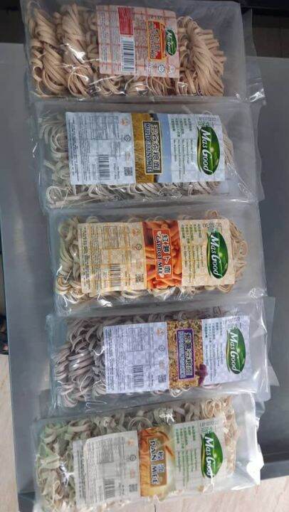 MASGOOD DRIED NOODELS PURPLE POTATO/MULTI GRAINS/SPINACH MEE/CARROT MEE ...