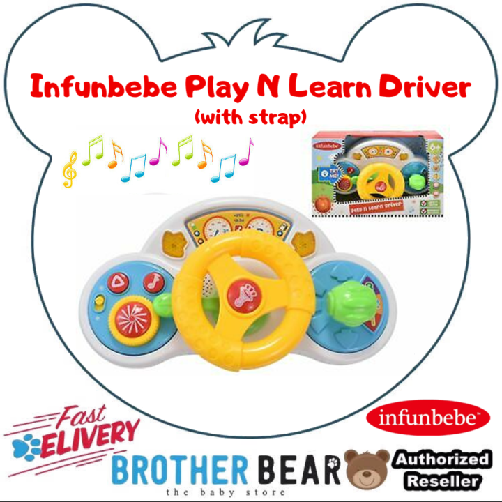 Infunbebe Play N Learn Driver With Strap - Play and Learn Musical Toy ...