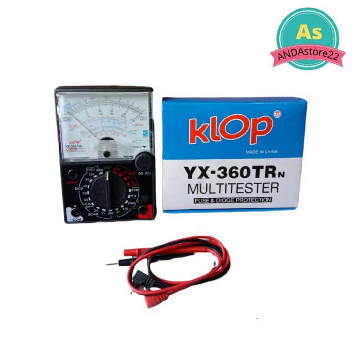 MULTIMETER YX-360TRn MULTITESTER ANALOG YX 360 TRn KLOP AVOMETER ...