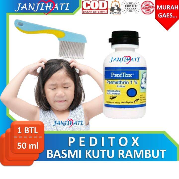 Paket Peditox + Serit Untuk Mengatasi Kutu Rambut COD AJA | Lazada ...