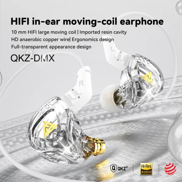 QKZ AK6 DMX AK6-DMX AK6DMX Stereo HiFi IEM Gaming Earphone WITH MIC | Lazada Indonesia