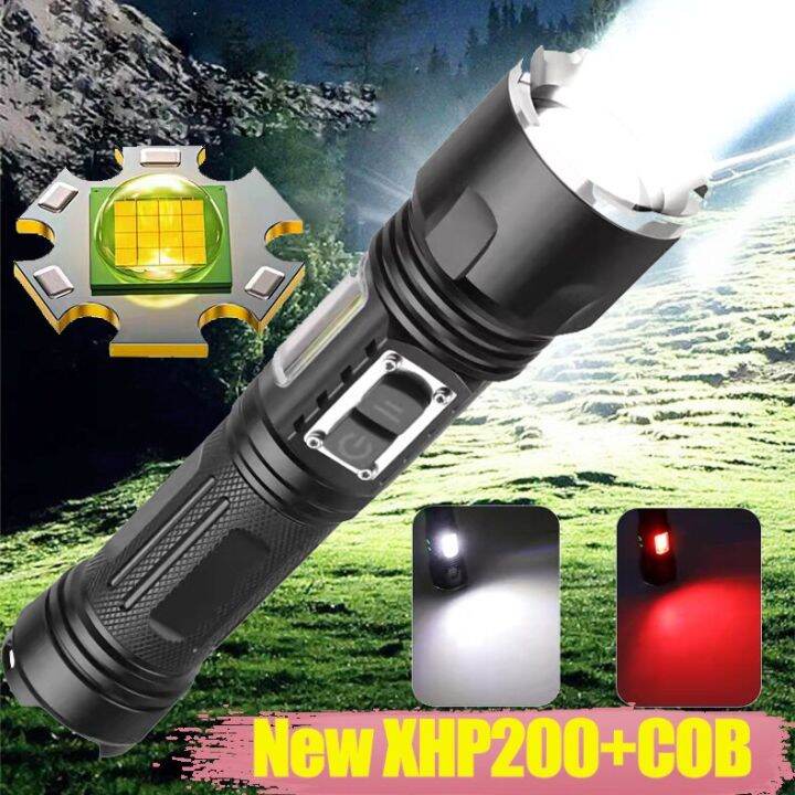 Torchlight XHP200 16-core Super Bright 18650 LED Flashlight with COB ...