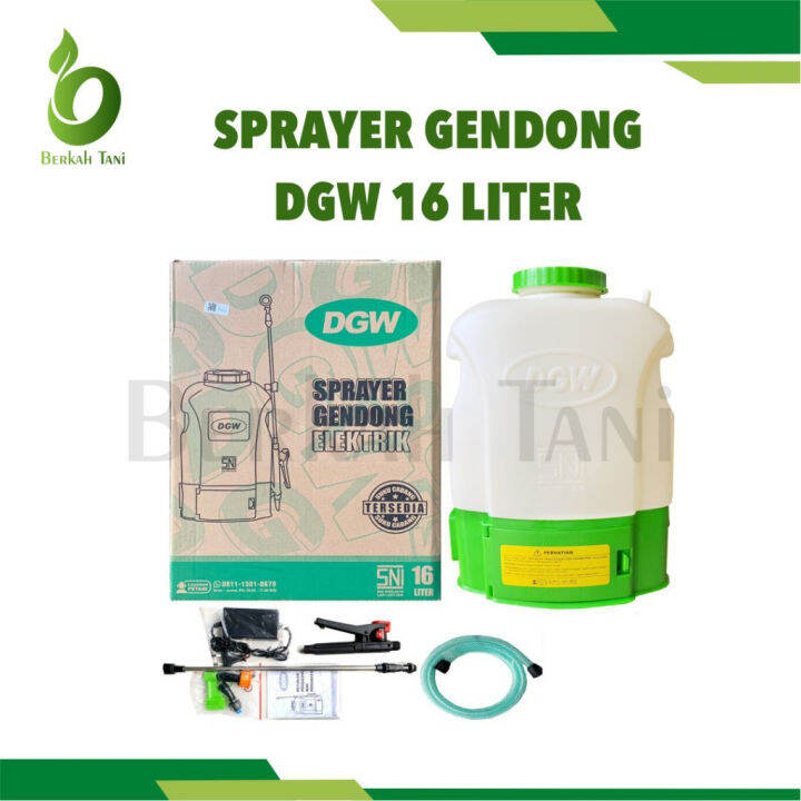 Tangki Sprayer Elektrik DGW 16L Battery Aki mudah dilepas Pompa Semprot ...